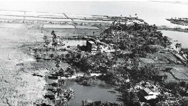 1970 Bhola Cyclone Damage